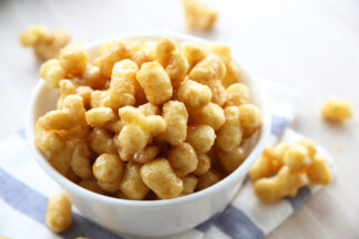 Caramel Corn Puffs | Hands down the best treat ever