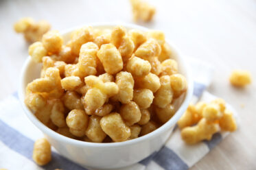 Caramel Corn Puffs | Hands down the best treat ever