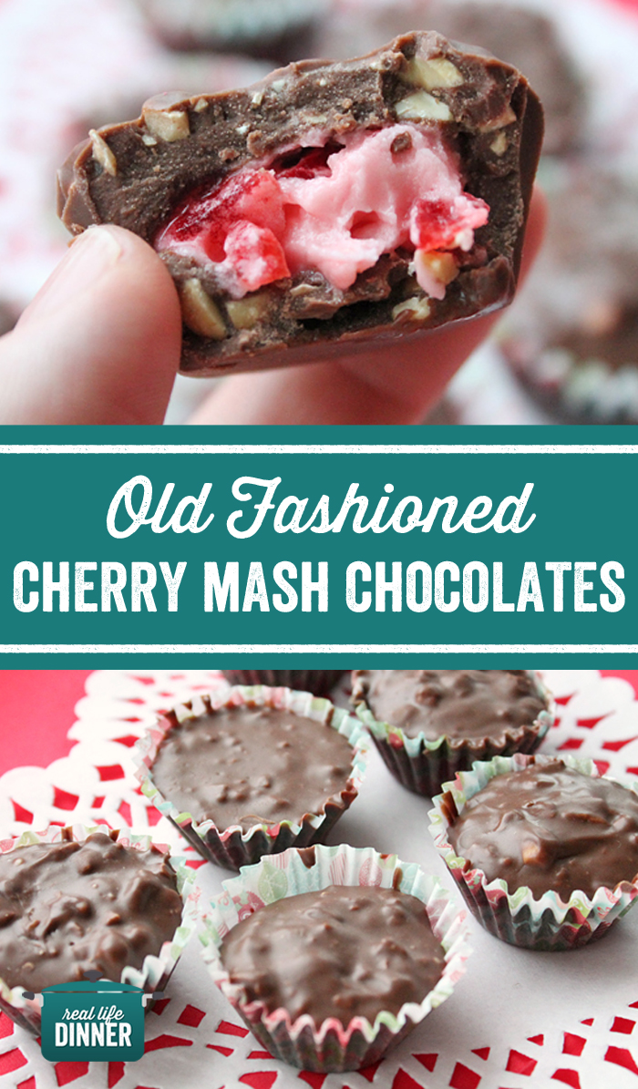 Old Fashioned Cherry Mash Chocolates - Real Life Dinner