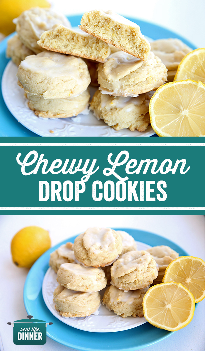 Chewy Lemon Drop Cookies - Real Life Dinner