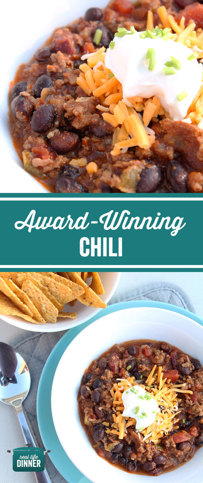 Award Winning Chili - Real Life Dinner