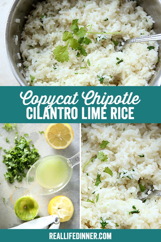 Copycat Chipotle Cilantro Lime Rice - Real Life Dinner