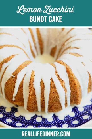 Lemon Zucchini Bundt Cake - Real Life Dinner