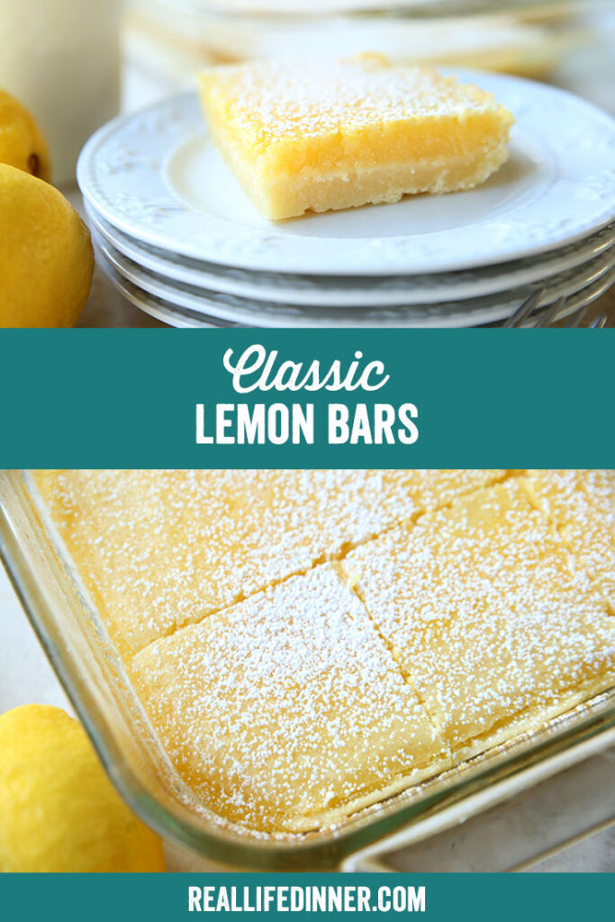 Classic Lemon Bars - Real Life Dinner