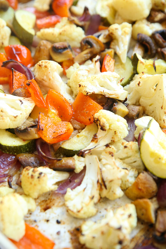 White Balsamic Roasted Vegetables - Real Life Dinner