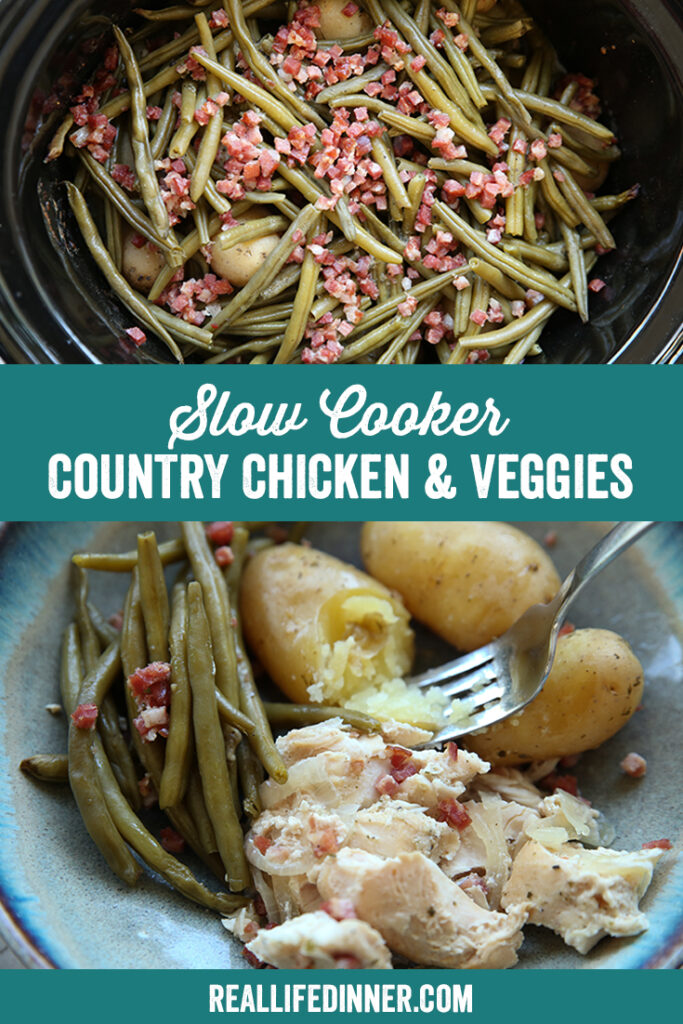 Slow Cooker Country Chicken and Veggies - Real Life Dinner