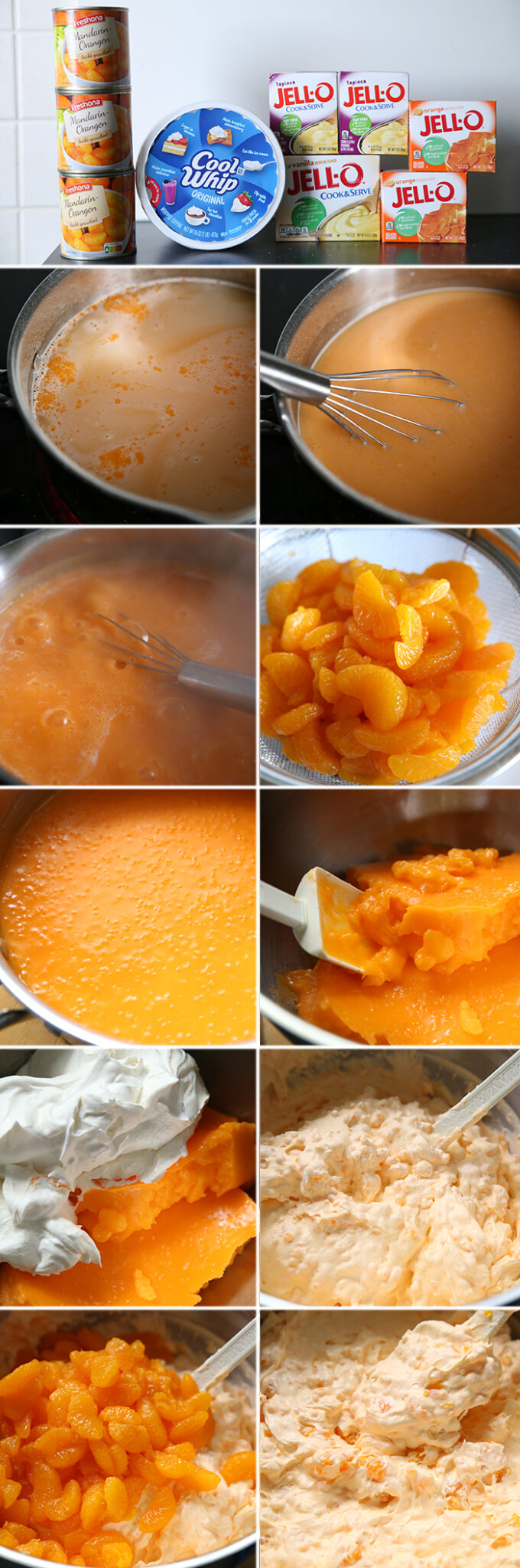 Orange Tapioca Jello Salad - Real Life Dinner