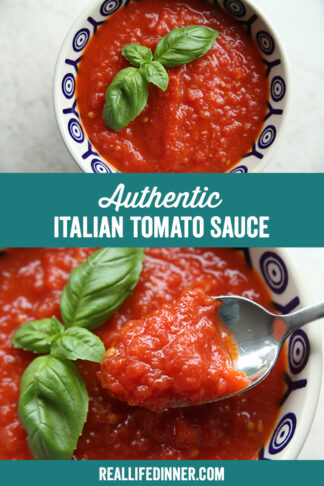 Authentic Italian Tomato Sauce - Real Life Dinner