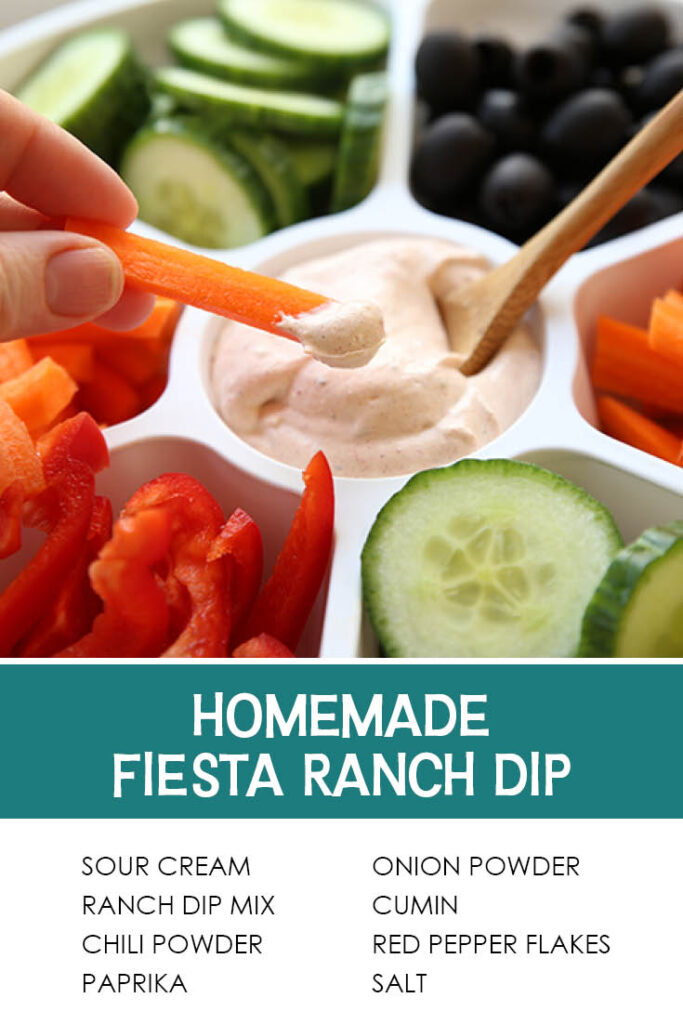 Homemade Fiesta Ranch Dip - Real Life Dinner
