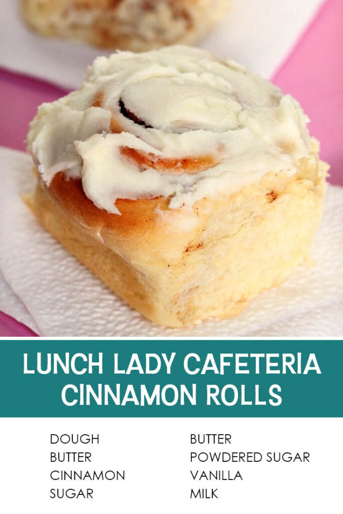 Lunch Lady Cafeteria Cinnamon Rolls